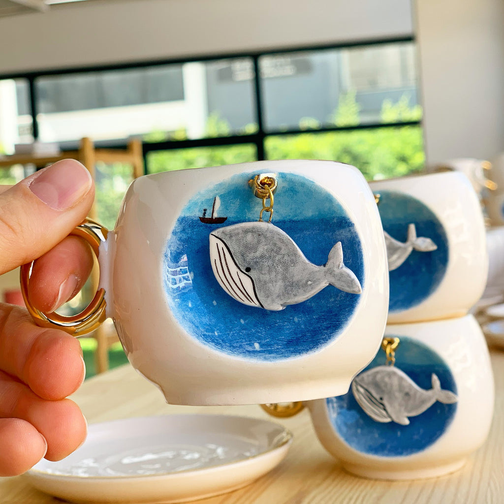 Nature Series Blue Whale Coffee Cup : Ceramic Coffee Mug Online – BSK ...