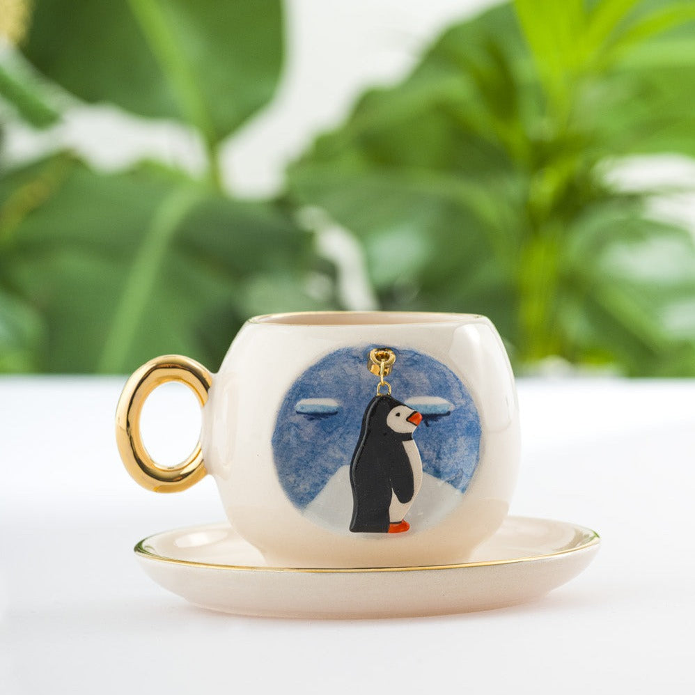 Nature Series Emperor Penguin Coffee Cup – BSK Ceramics Handmade