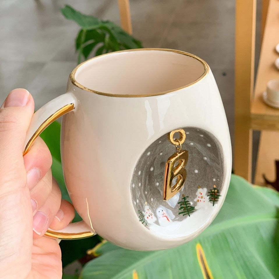 XL Winter Letter Mug : Ceramic Coffee Mug Online – BSK Ceramics Handmade