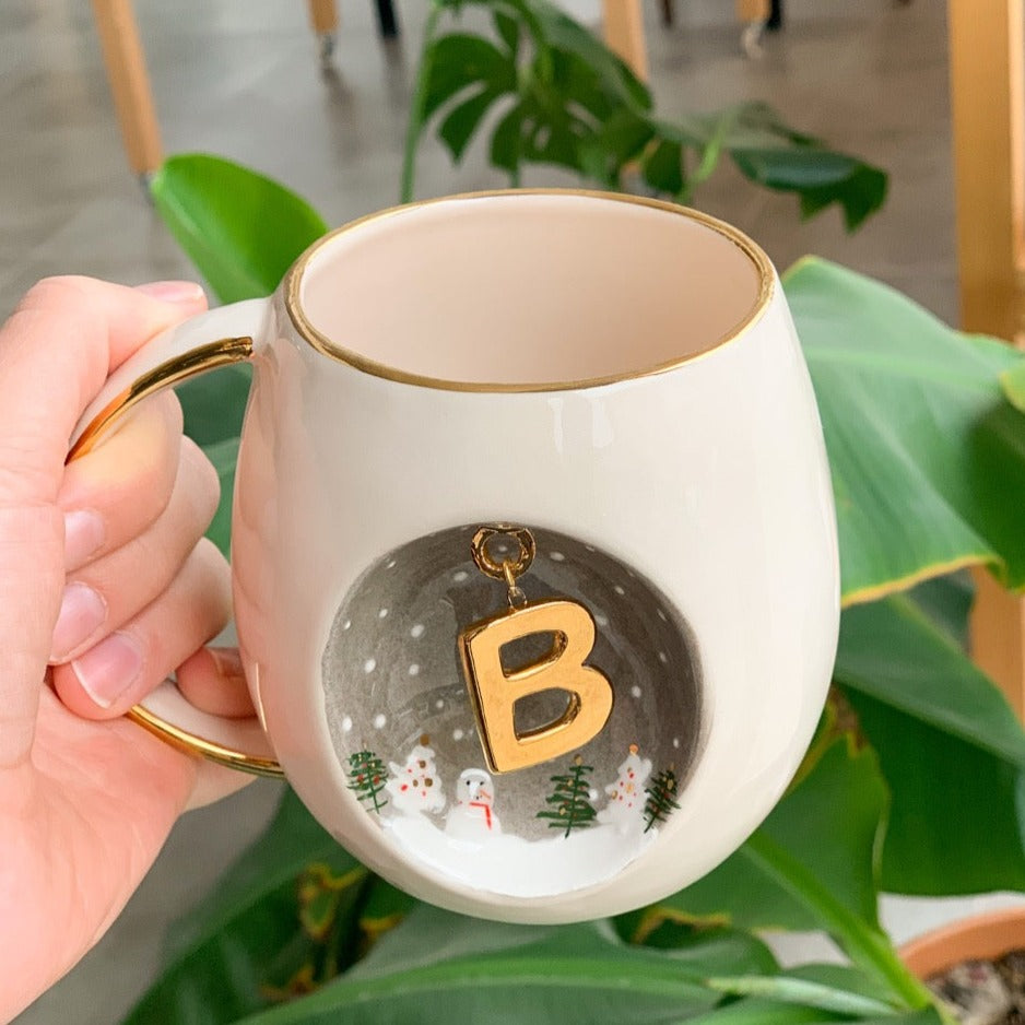 XL Winter Letter Mug : Ceramic Coffee Mug Online – BSK Ceramics Handmade